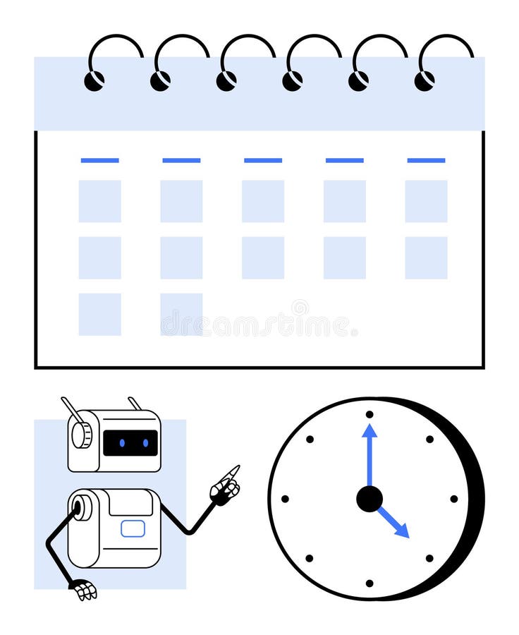 Robot Scheduling Calendar, Clock, and Automation for Task Management ... Robot Scheduling Calendar, Clock, and Automation for Task Management ...