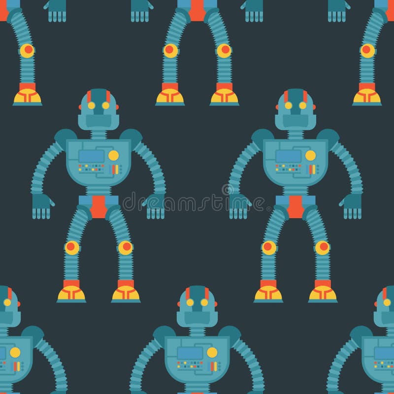 Hipster robot set stock vector. Illustration of culture - 41976973