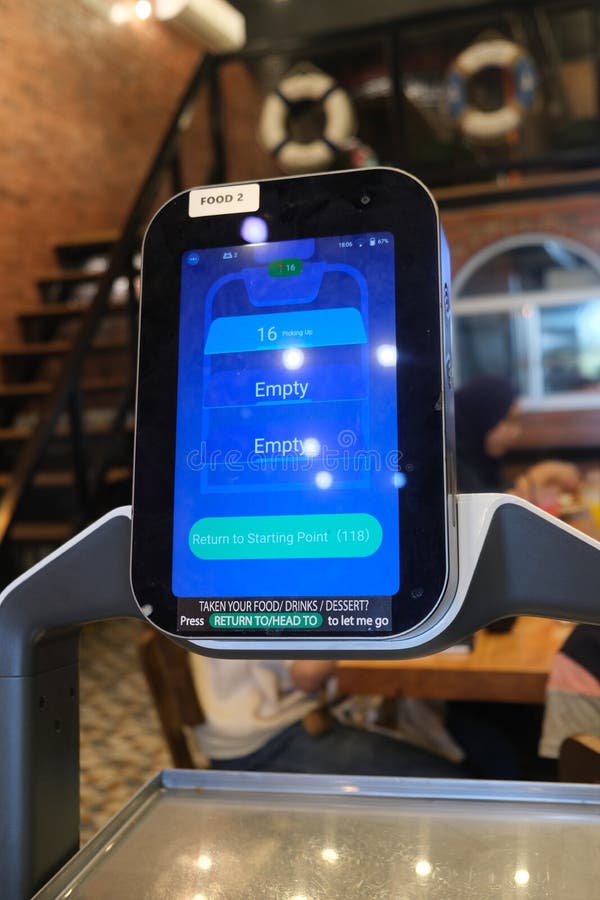 Autonomous Waiter Robot Working in Restaurant, Artificial Intelligence ...