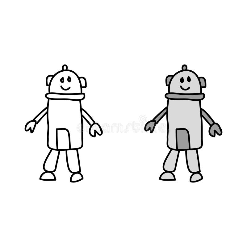 Robot 8 stock vector. Illustration of vector, robot - 305584478