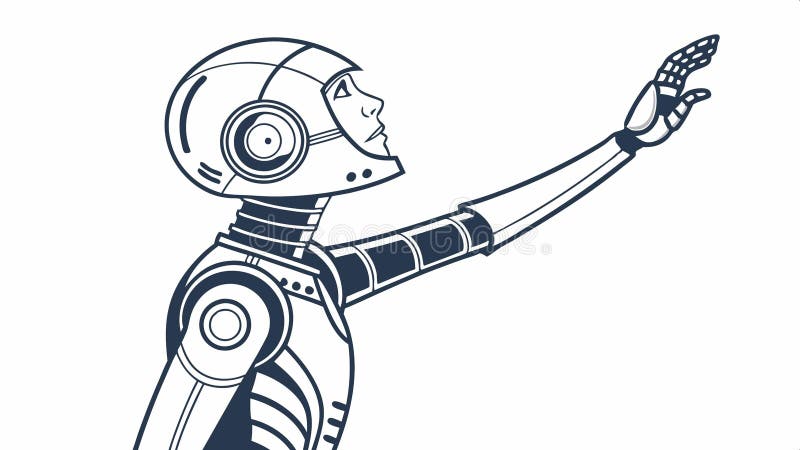 Robot Silhouette Design, Technology and Futuristic Theme Vector Design ...