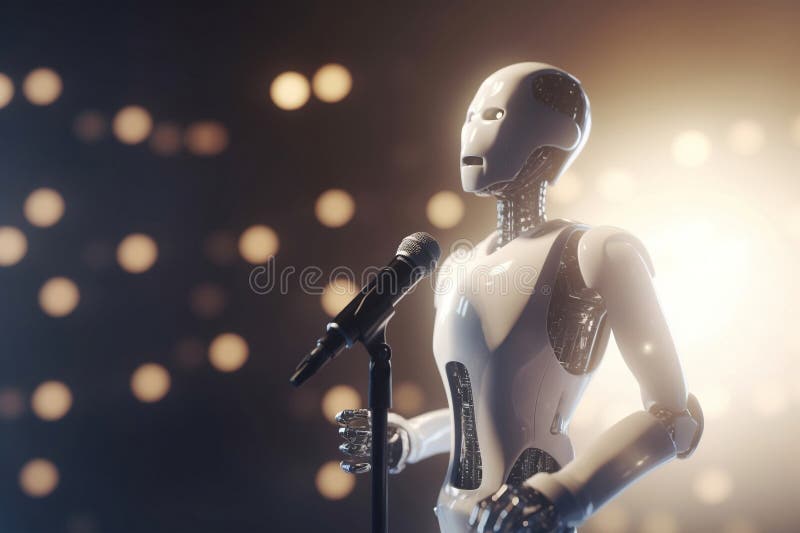 Robot Singing Stock Illustrations – 119 Robot Singing Stock ...