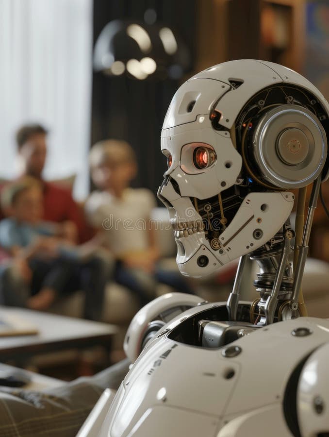 A Robot Sits among a Group of People, Facilitating Human Interaction ...