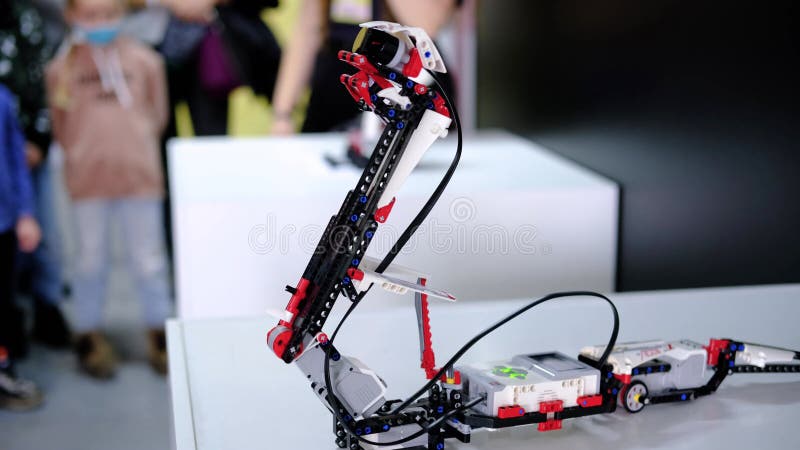 Robot Snake. Responds To Movement. May Bite when Approached Stock Video ...