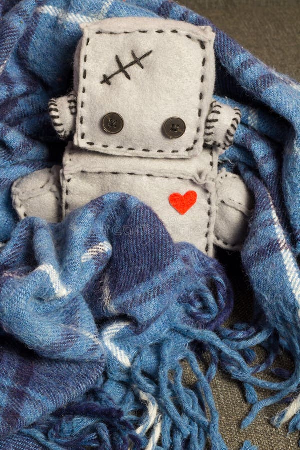 Robot Soft Toy. stock photo. Image of heart, macro, celebration - 65397654