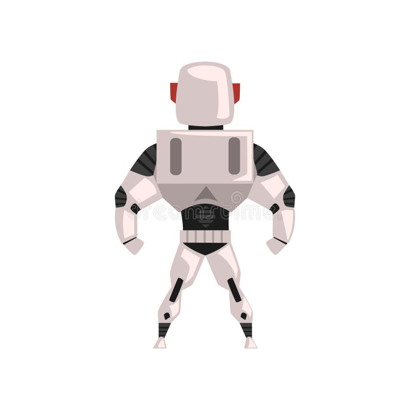Robot Spacesuit, Superhero, Cyborg Costume, Side View Vector ... Robot Spacesuit, Superhero, Cyborg Costume, Side View Vector ...