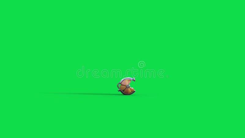 Robot Sphere Green Screen Walkcycle 3D Rendering Animation Stock ...