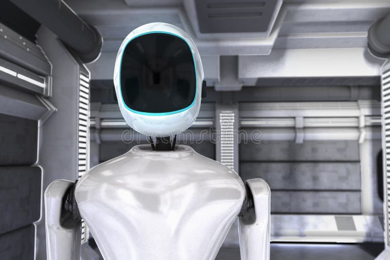 Robot station stock illustration. Illustration of cybernetic - 90961159