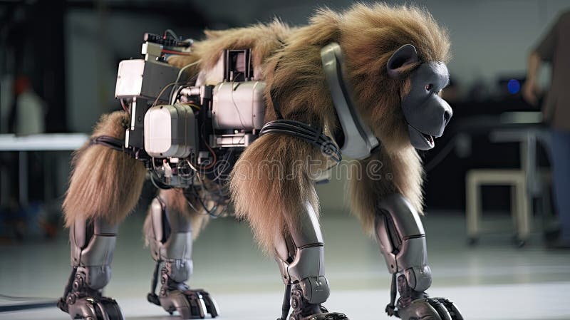 Robot Steampunk Monkey. AI Illustration Stock Illustration ...