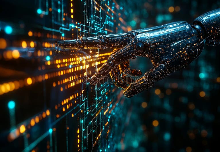 Robot, Stock & X28;AI& X29; Machine Learning Stock Image - Image of ...