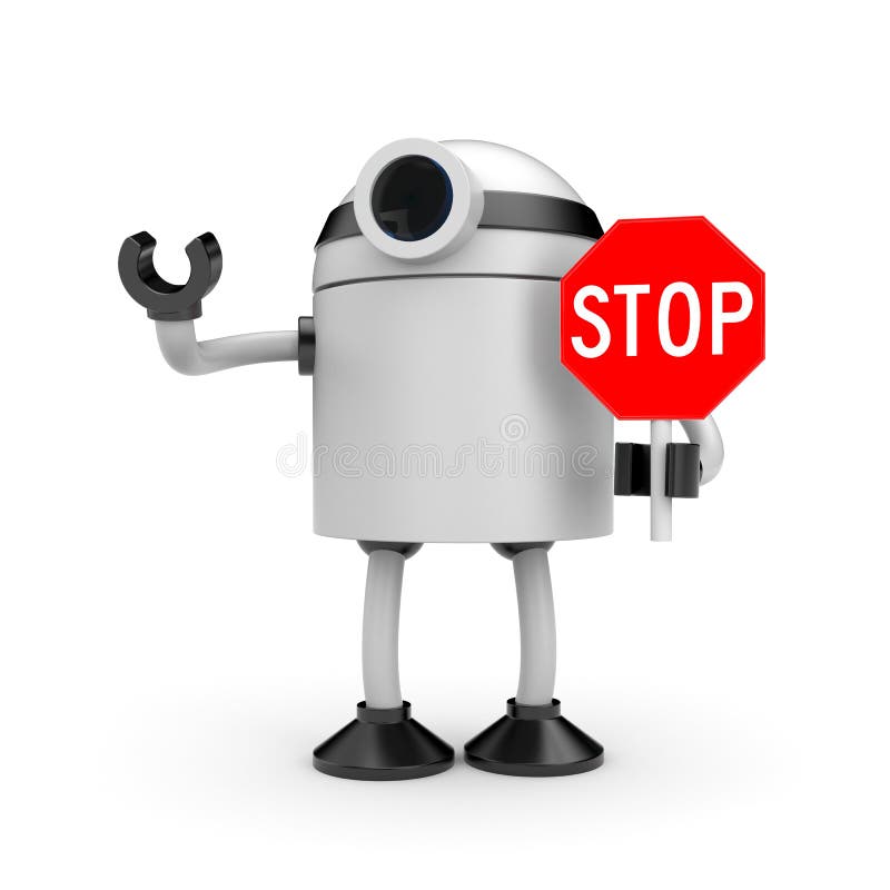 Robot Stop Stock Illustrations – 746 Robot Stop Stock Illustrations ...