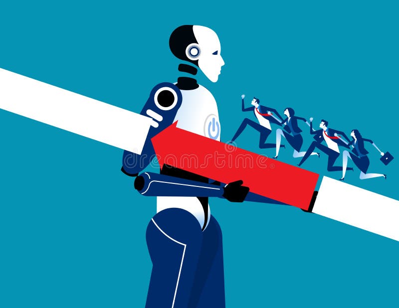 Robotics and Technology. Concept Business Vector Illustration, Robot ...