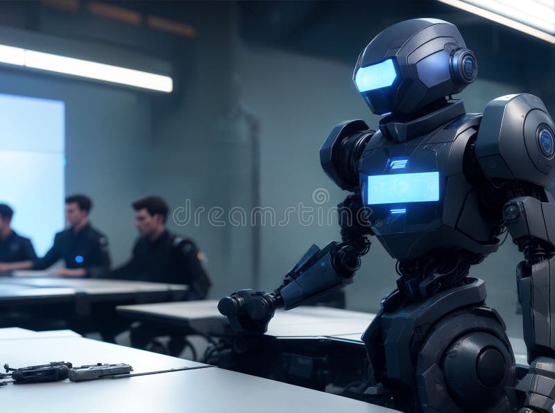 Robot Teacher Artificial Intelligence Machine Learning in Classroom ...