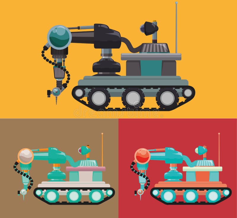 Robot and Technology Design Stock Vector - Illustration of electric ...