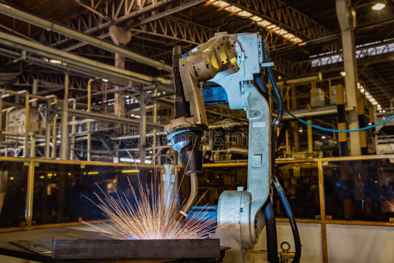 Robot Test Run Welding Program Stock Image - Image of high, cars: 117846605