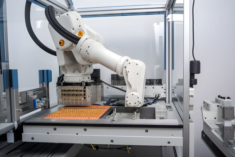 Robot of Testing the Quality of Tablets, Pharmaceutical Industry ...