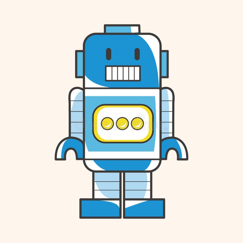 Robot Theme Elements Vector,eps Stock Vector - Illustration of wheels ...