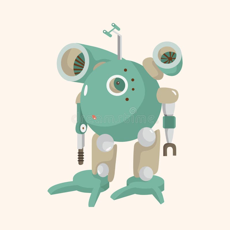 Robot Theme Elements Vector,eps Stock Vector - Illustration of future ...