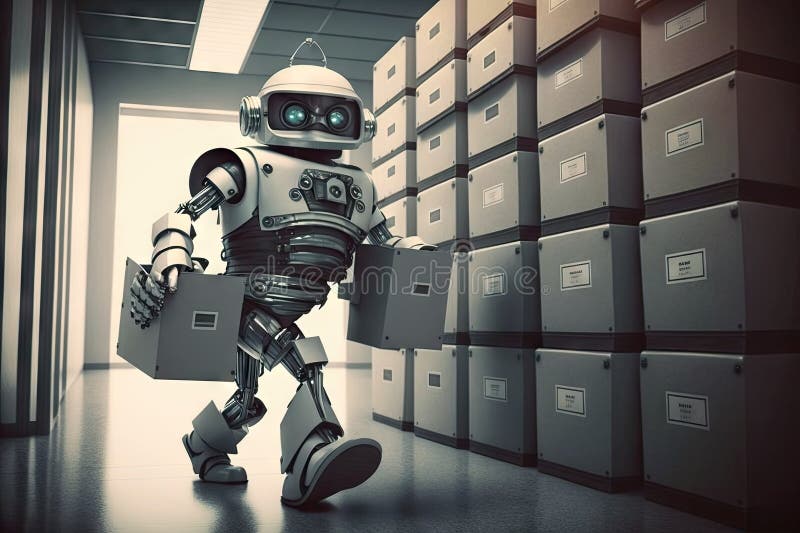 Robot Thief Sneaking into High-tech Office Building, Stealing ...