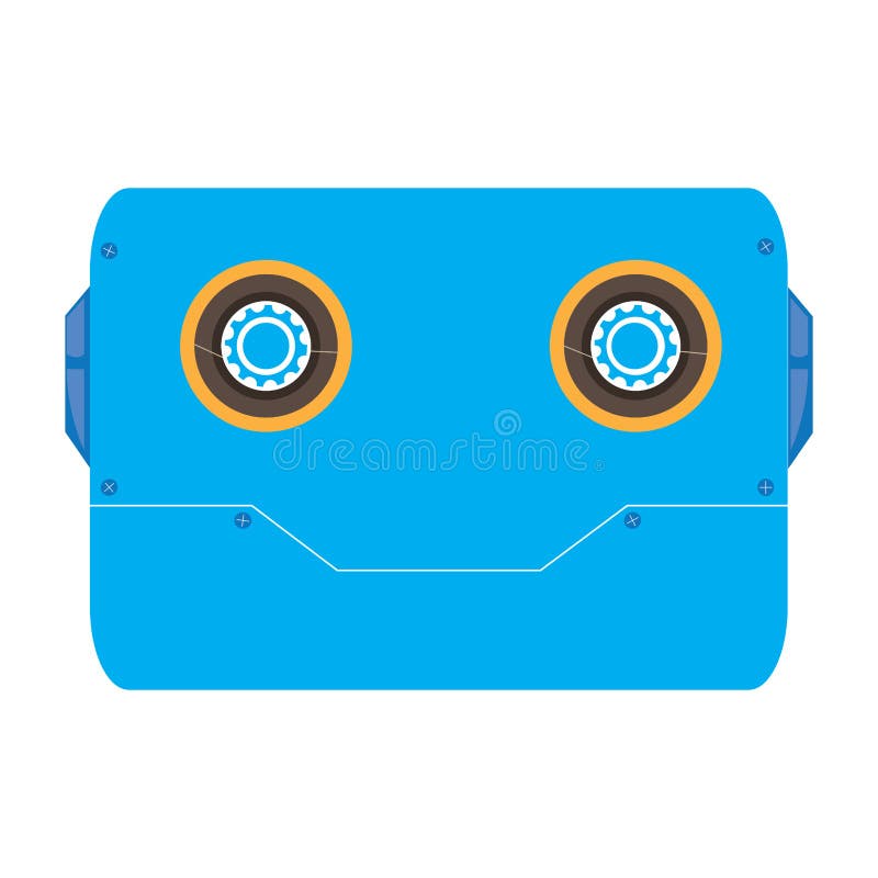 Robot toy head stock vector. Illustration of face, machine - 130421192