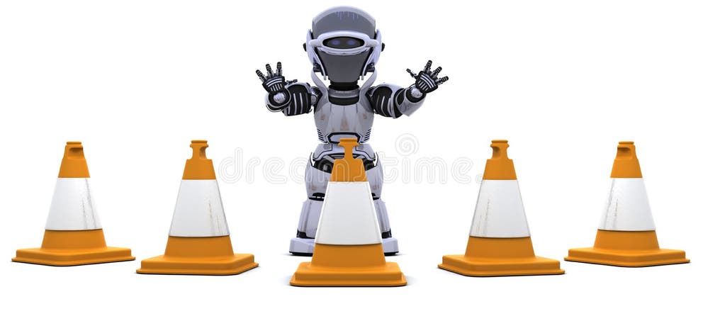 Warning Robot Symbol Stock Illustrations – 6,124 Warning Robot Symbol ...