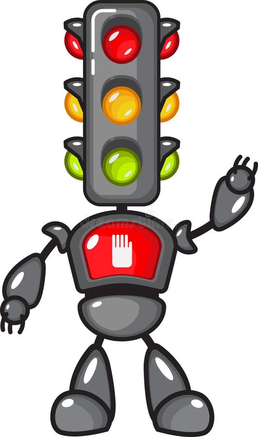 Illustration Graphic Vector Traffic Light Robot Stock Illustrations ...