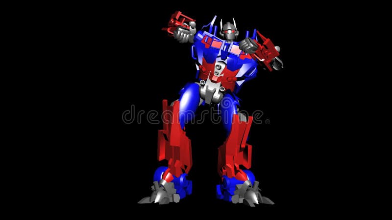 Robot Transformer Dancing stock video. Video of cartoon - 242026799