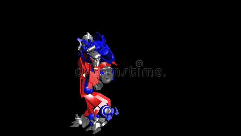 Robot Transformer Dancing stock video. Video of cartoon - 242026799