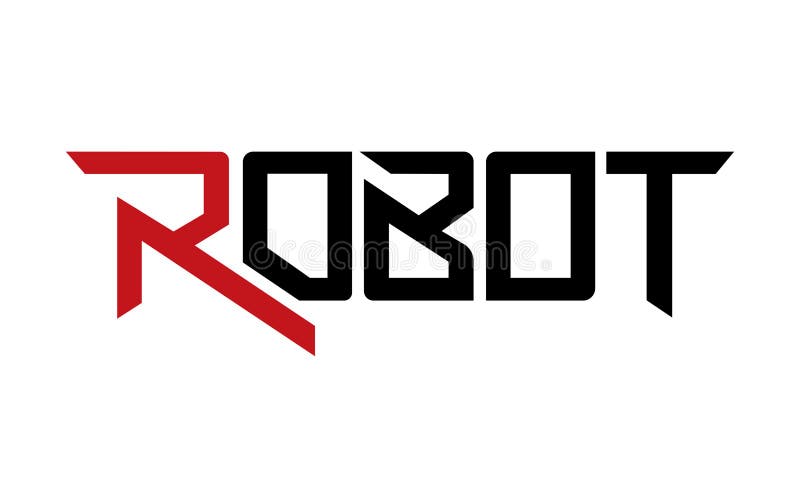 Robot Typography Design, for T-shirt, Poster, Sticker and Other Uses ...