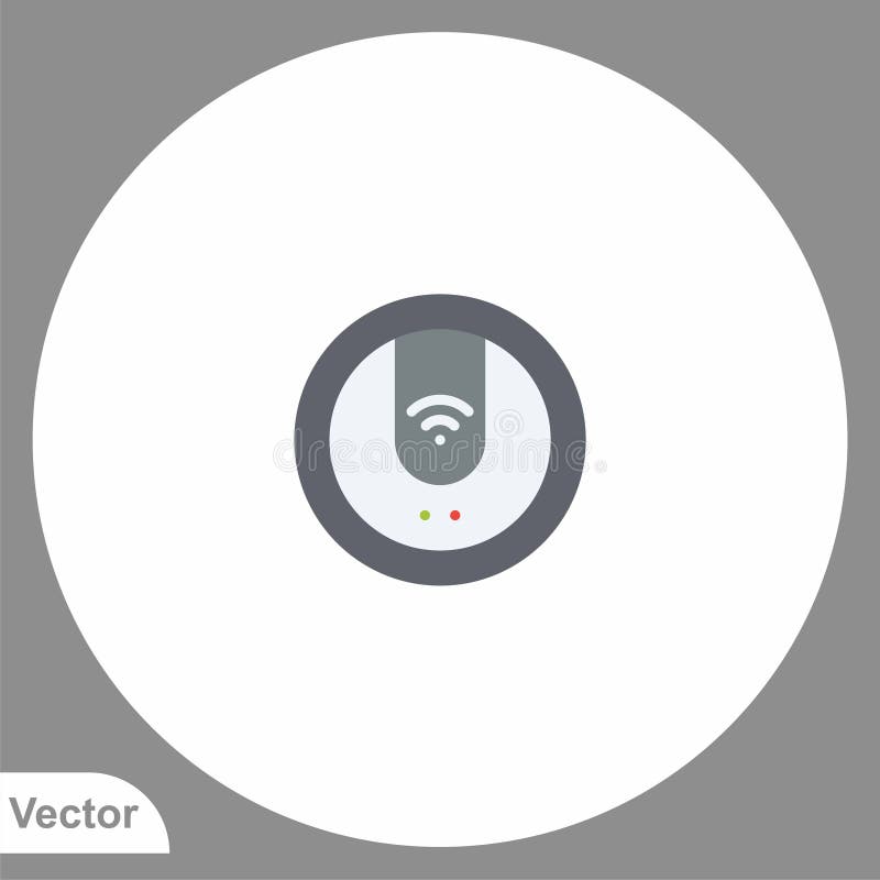 Robot Vacuum Cleaner Vector Icon Sign Symbol Stock Vector ...