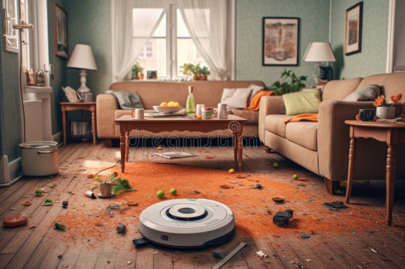 Robot, Cleaning and Sanitizing Benchtop in Cleanroom, with Equipment ...