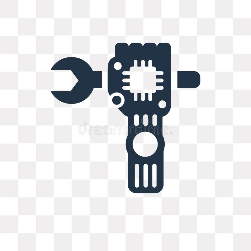 Robot Vector Icon Isolated on Transparent Background, Robot Tra Stock ...