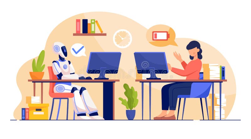 Ai Vs Human Stock Illustrations – 240 Ai Vs Human Stock Illustrations ...