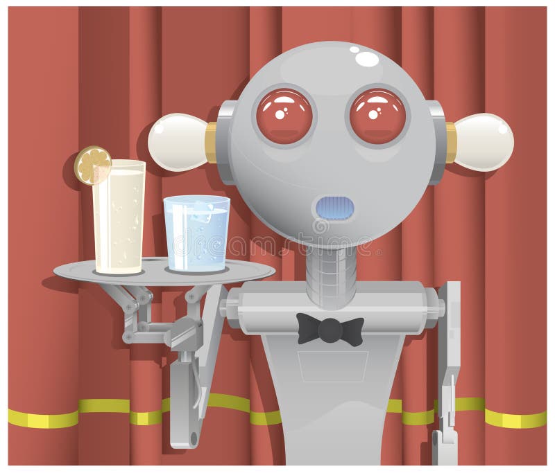Robot Waiter Stock Illustrations – 323 Robot Waiter Stock Illustrations ...