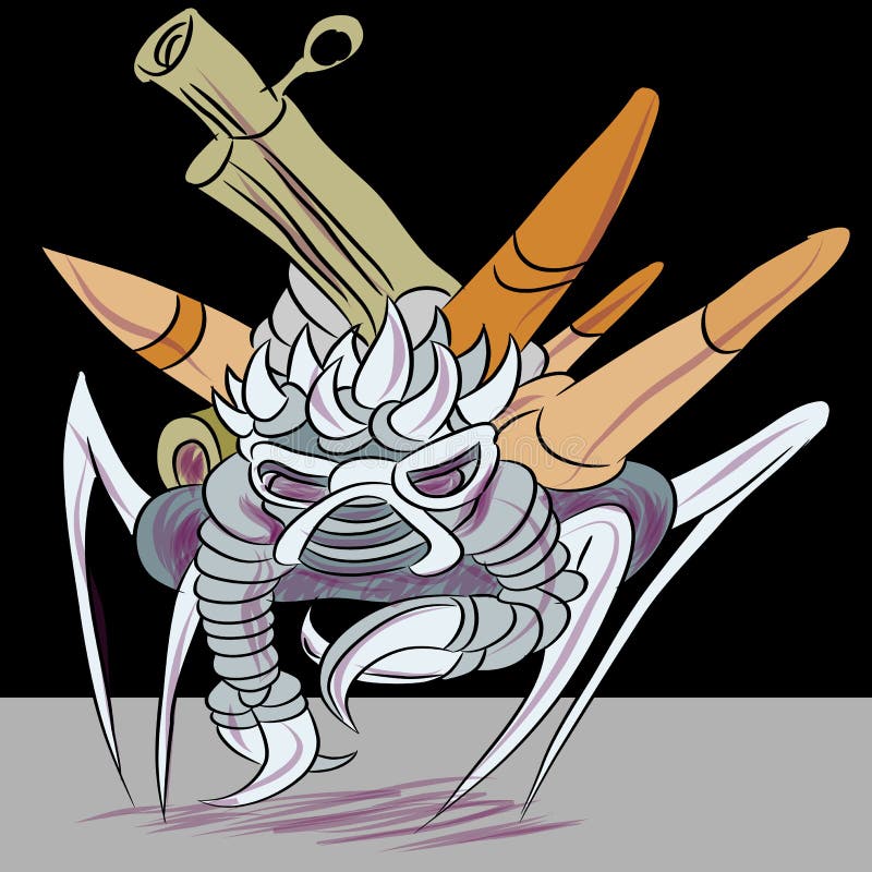 Robot Weapon stock vector. Illustration of metal, claw - 20083893