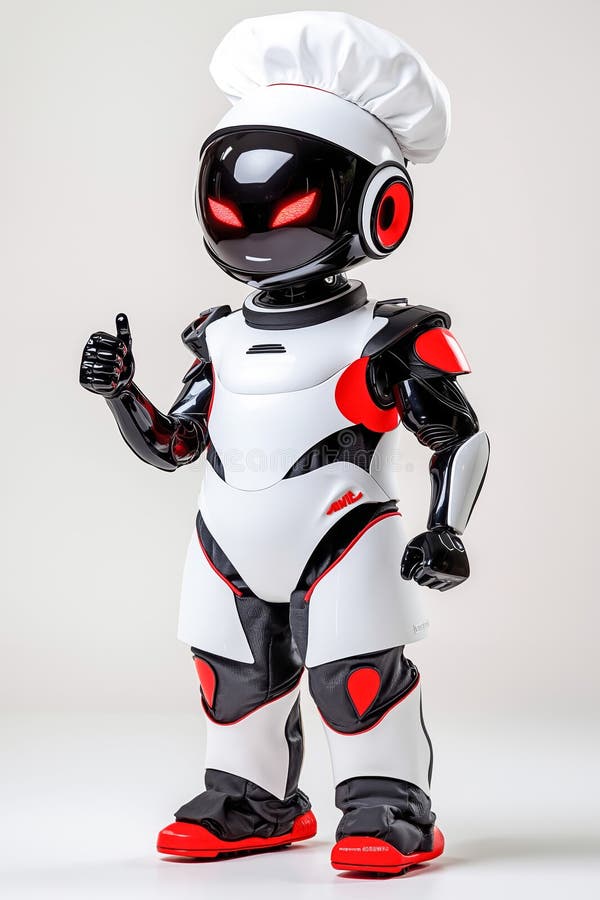 A Robot Dressed As a Chef Giving a Thumbs Up Stock Photo - Image of ...