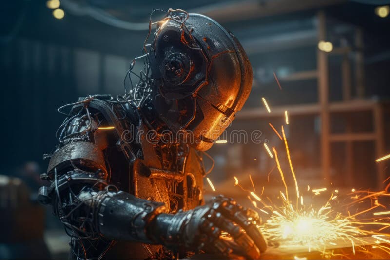 Futuristic Welder Stock Illustrations – 538 Futuristic Welder Stock ...