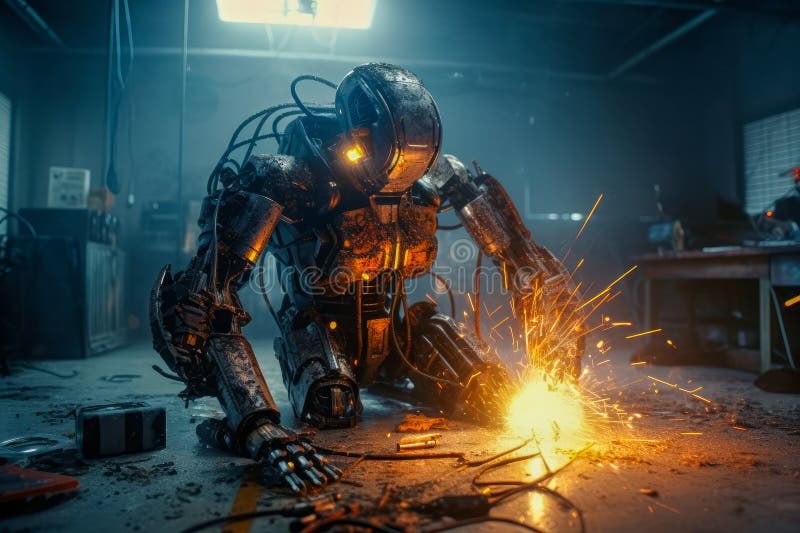 Futuristic Welder Stock Illustrations – 538 Futuristic Welder Stock ...