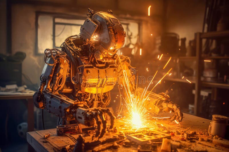 Futuristic Welder Stock Illustrations – 538 Futuristic Welder Stock ...