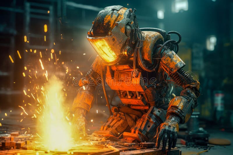 Futuristic Welder Stock Illustrations – 538 Futuristic Welder Stock ...