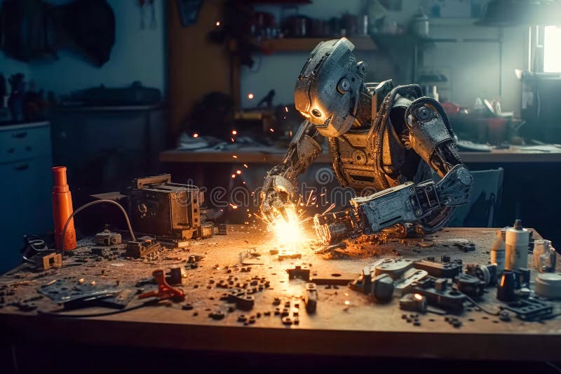 Futuristic Welder Stock Illustrations – 538 Futuristic Welder Stock ...