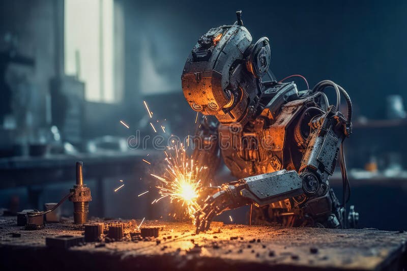 Futuristic Welder Stock Illustrations – 538 Futuristic Welder Stock ...