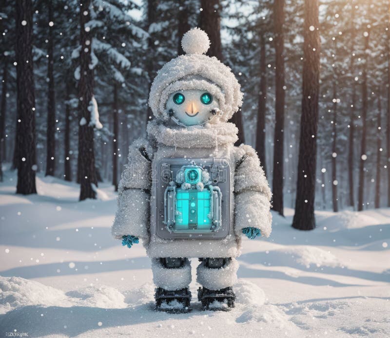 Robot White Suit Snow Stock Photos - Free & Royalty-Free Stock Photos ...