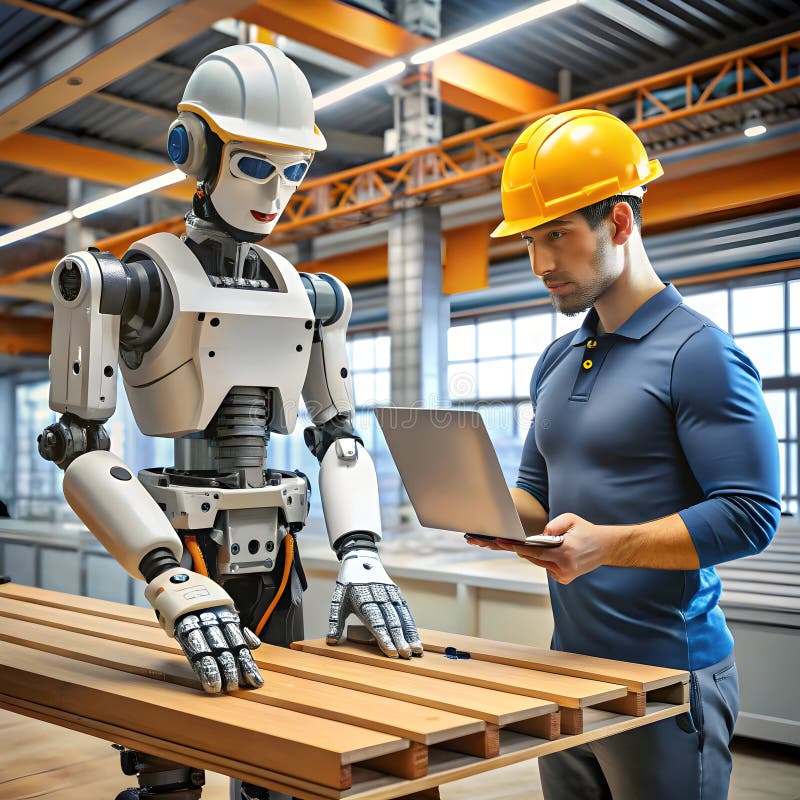 A Robot Performing Forfeiting Tasks, Emphasizing Automation S Impact As ...