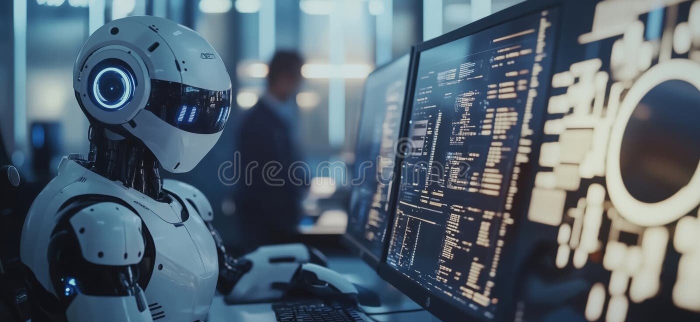 797 Ai Robot Working Digital Interface Stock Photos - Free & Royalty-Free Stock Photos from ...