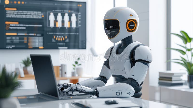 Robot Future Assistant Stock Illustrations – 17,183 Robot Future ...