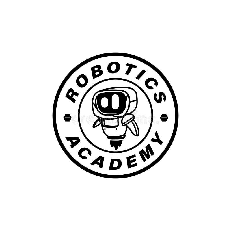 Robotic Academy Logo Design Template Vector Stock Vector - Illustration ...