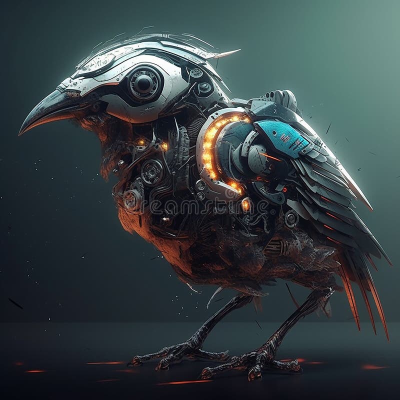Robotic Crow Stock Illustrations – 72 Robotic Crow Stock Illustrations ...