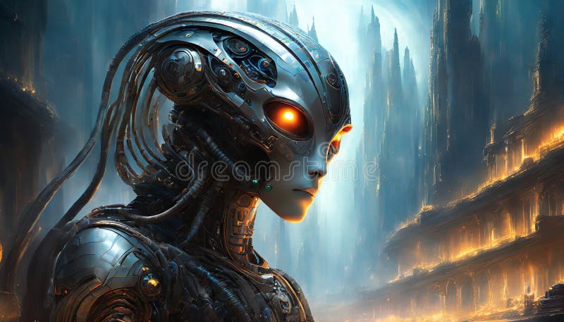 Robotic alien stock illustration. Illustration of suitable - 311921474