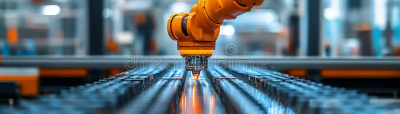 Robotic Arm in Action, Streamlining Production on the Factory Floor a ...